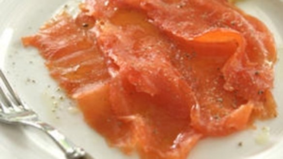Ocean trout gravlax