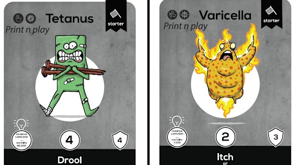 Best mates hoping their playground-friendly vaccination card game will ...