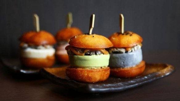 Ice-cream 'baoger' on the menu at the Sydney Night Noodle Markets 2015