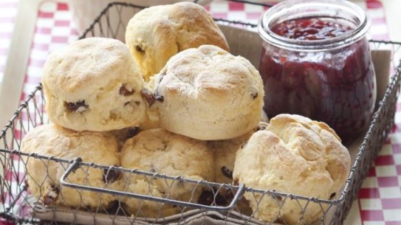 How do I make light and fluffy scones?