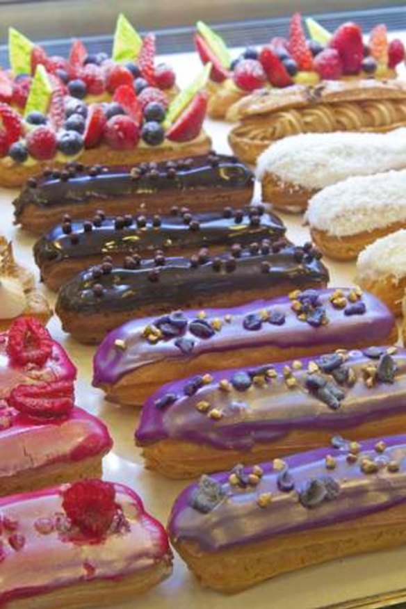 Savoury 'eclairs' on the menu at Bondi's La Maison