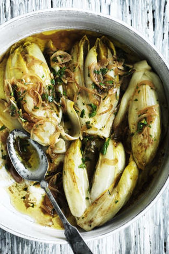 Lemon-braised witlof