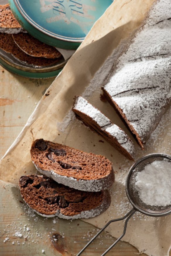 Chocolate and prune loaf