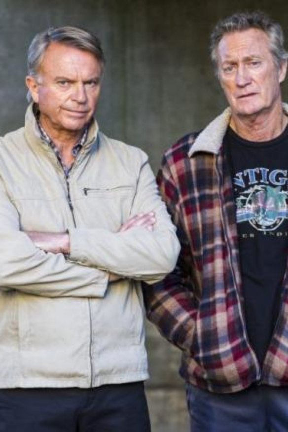 Bryan Brown cops it sweet with Sam Neill in Old School