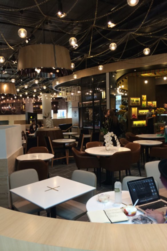 Upmarket food court re-served as food cafe at Emporium Melbourne
