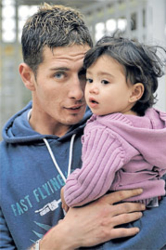 Dad Ben Valerio is carving out a life, despite cruel start