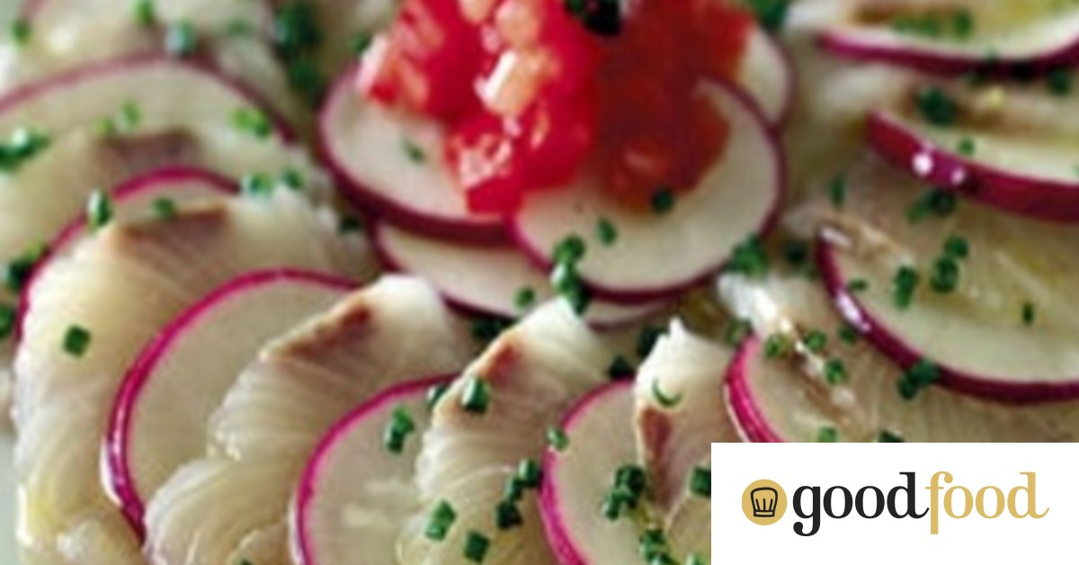 Kingfish and radish carpaccio