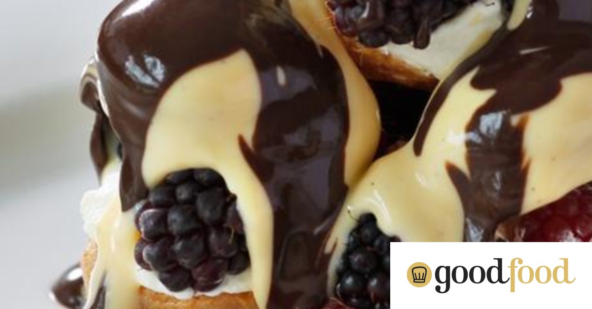 Summer berry profiteroles recipe