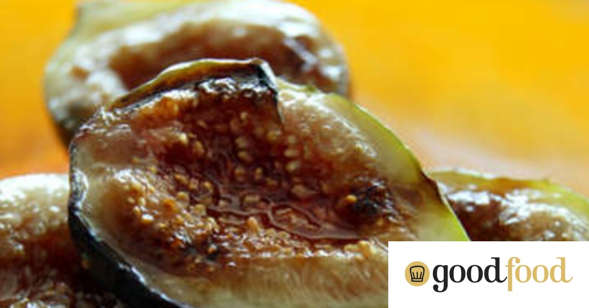 Figs with port syrup and lemon