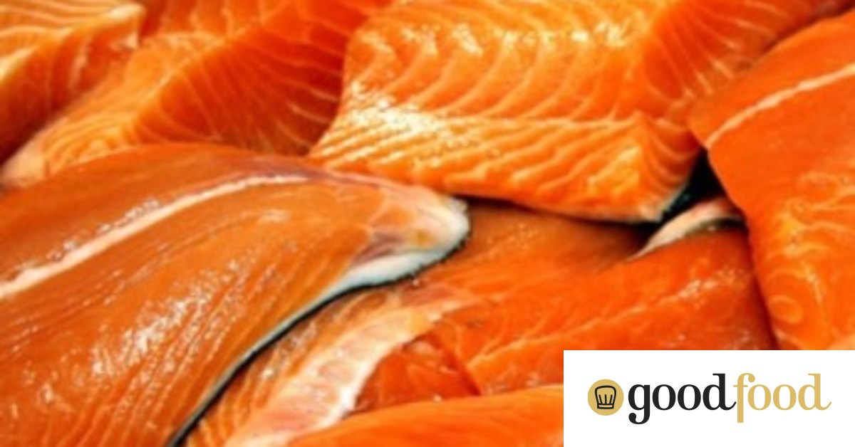 Seared salmon cutlets with lemon salad and watercress