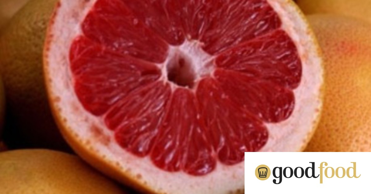 Ruby grapefruit, avocado, prawn and pickled walnut salad