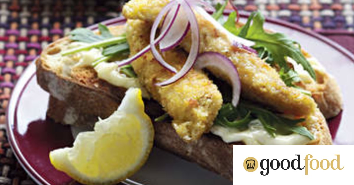 Fish finger sarnie with chunky tartare sauce