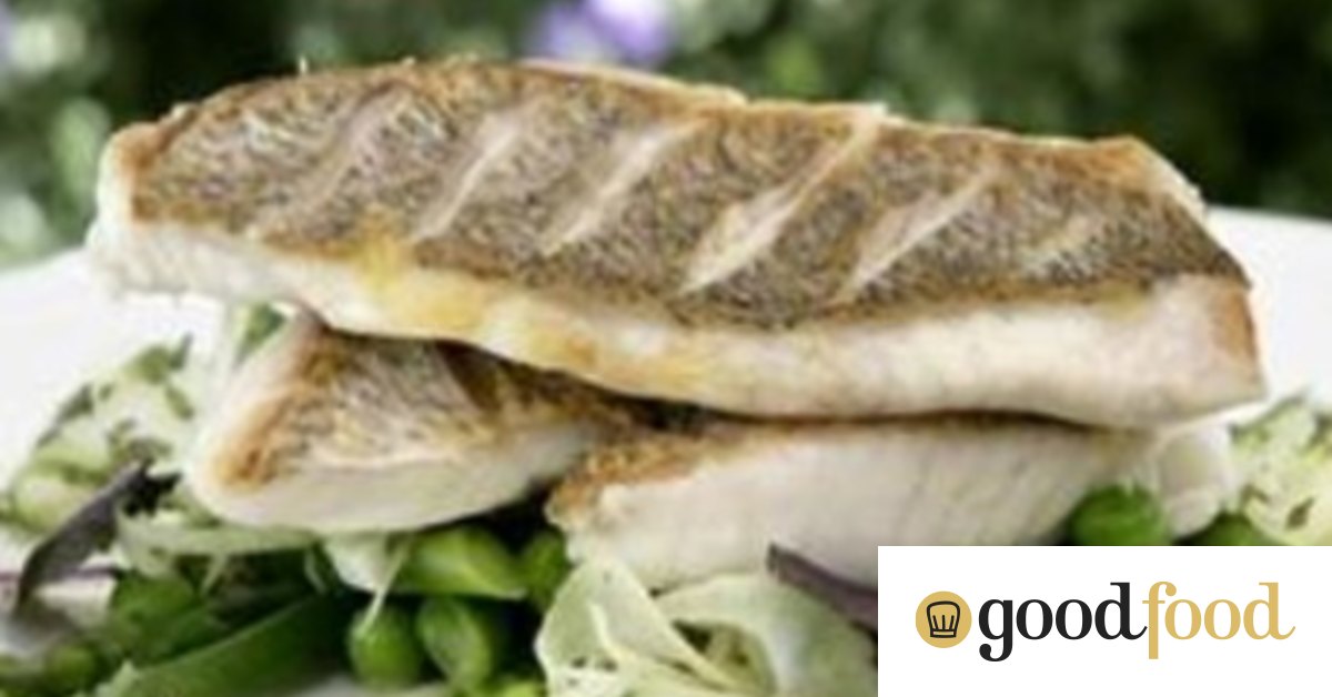 Seared local snapper fillets with summer vegetable salad and tarragon ...