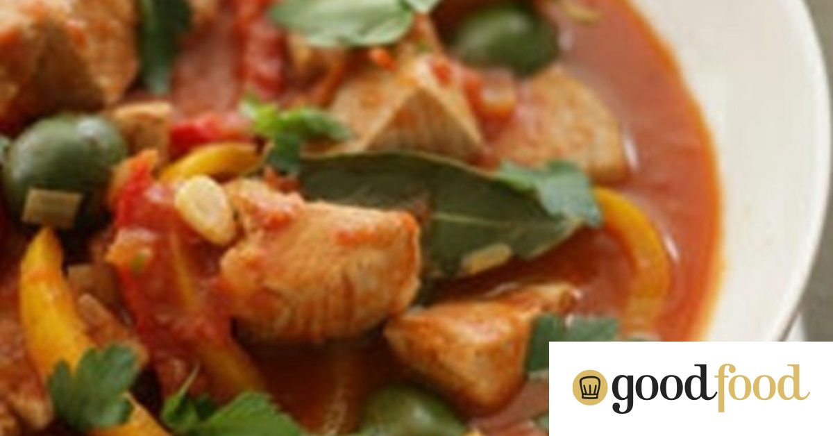 Fresh tuna and red pepper stew