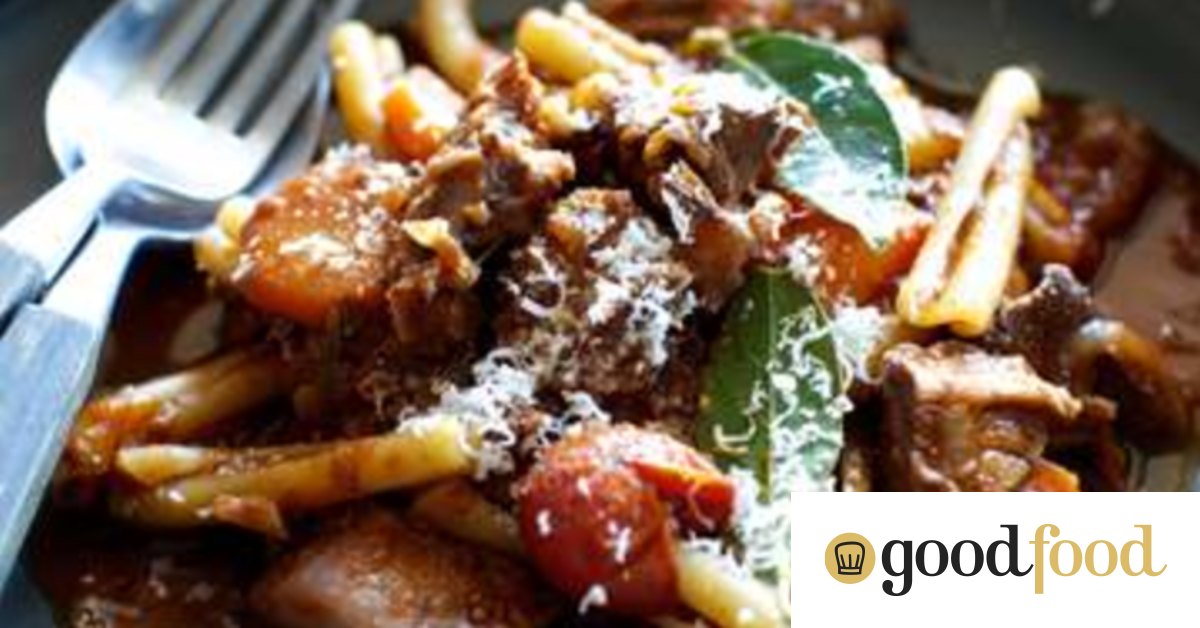 Goat ragu with red wine