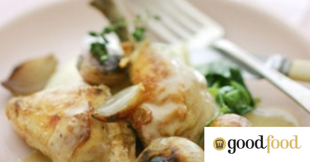 Chicken with calvados and creme fraiche