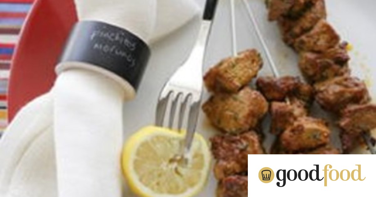 Char-grilled Moorish goat skewers