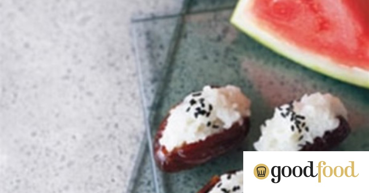 Medjool dates with sticky rice