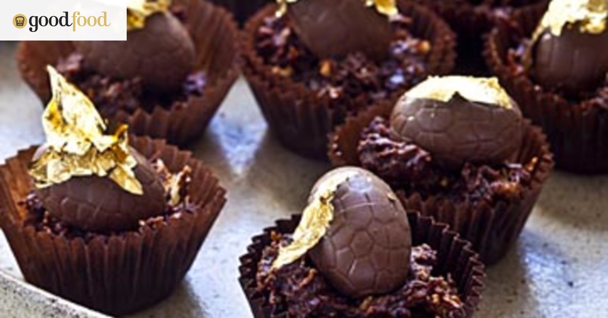 Hazelnut chocolate nests