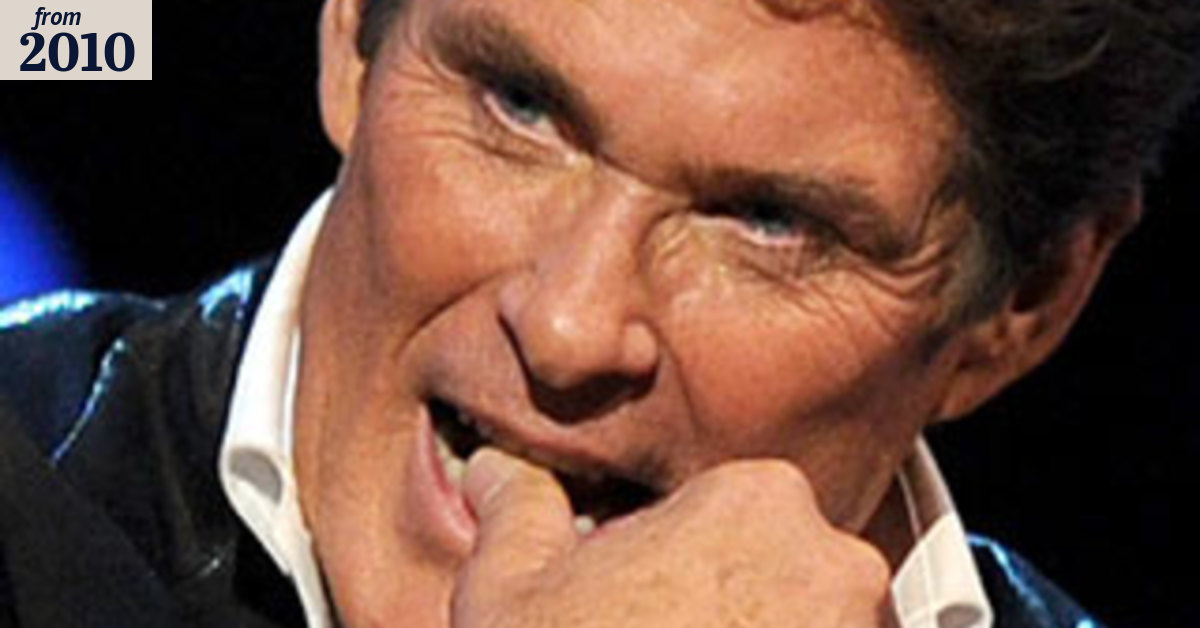 Hoff he goes again with yet another comeback