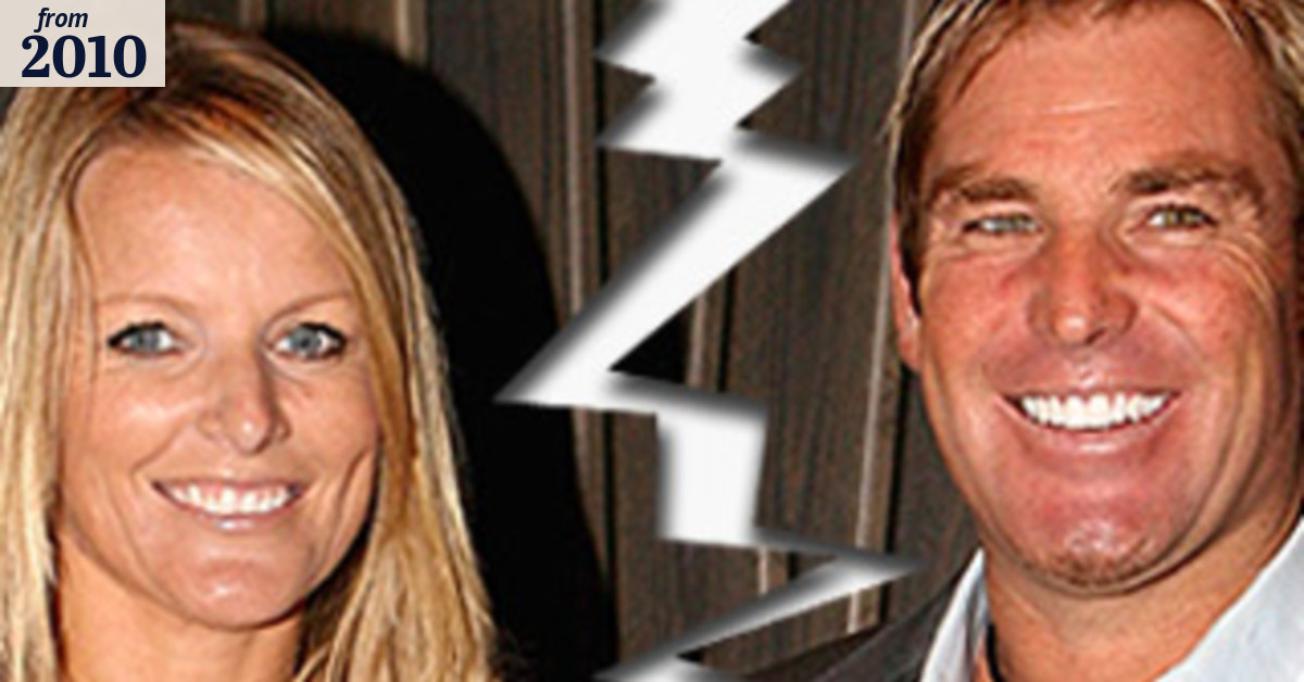 Warne confirms split with wife Simone