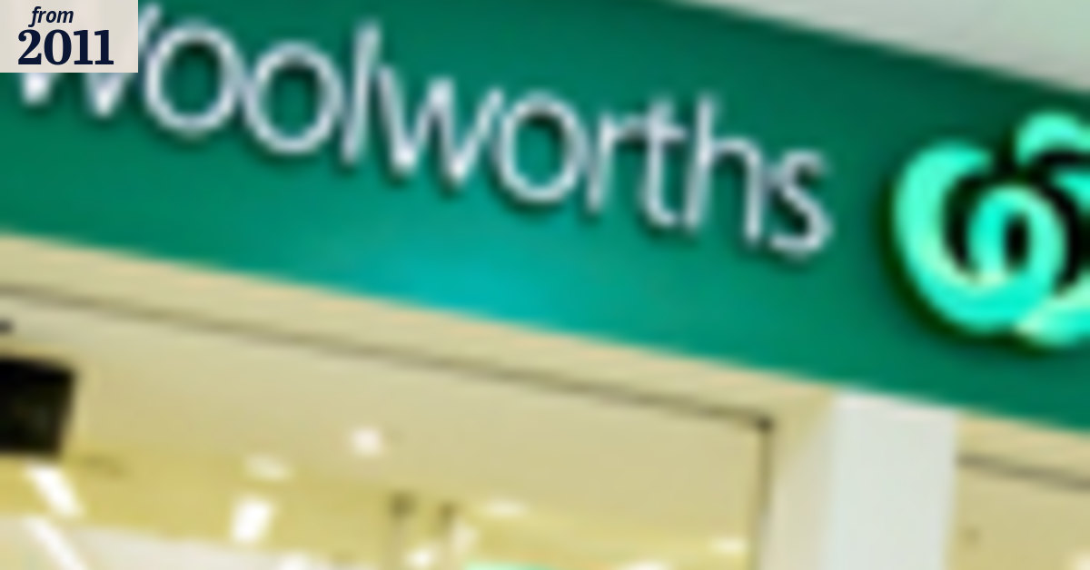 Long way to top for Woolies shelf stacker
