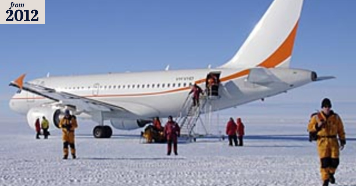 Frozen $46m runway melting