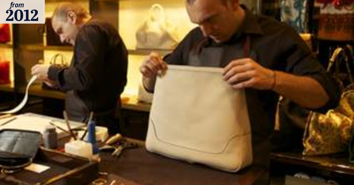 Gucci artisans at Chadstone