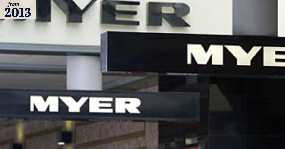 Why you should say 'Myer is my stock'