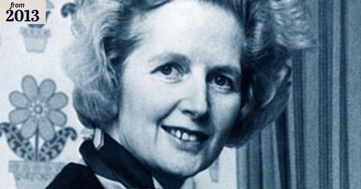 The soft side of the Iron Lady