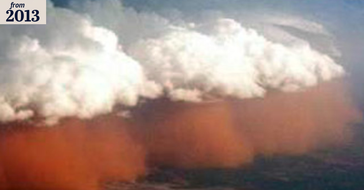 Pilbara dust storm - February 2013