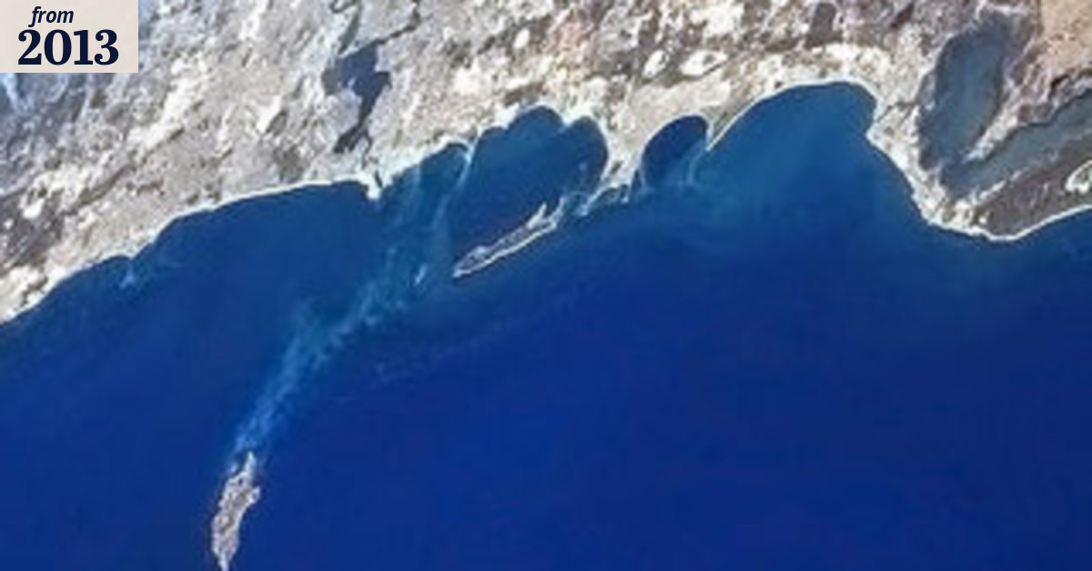 Astronaut's photo of Perth from space