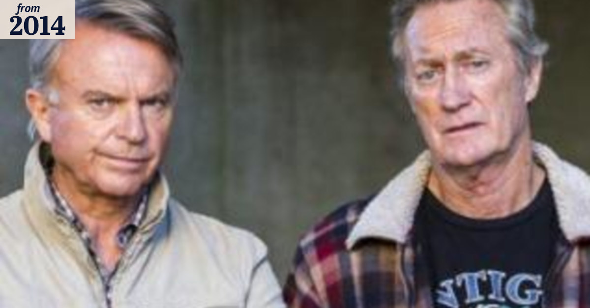 Bryan Brown cops it sweet with Sam Neill in Old School