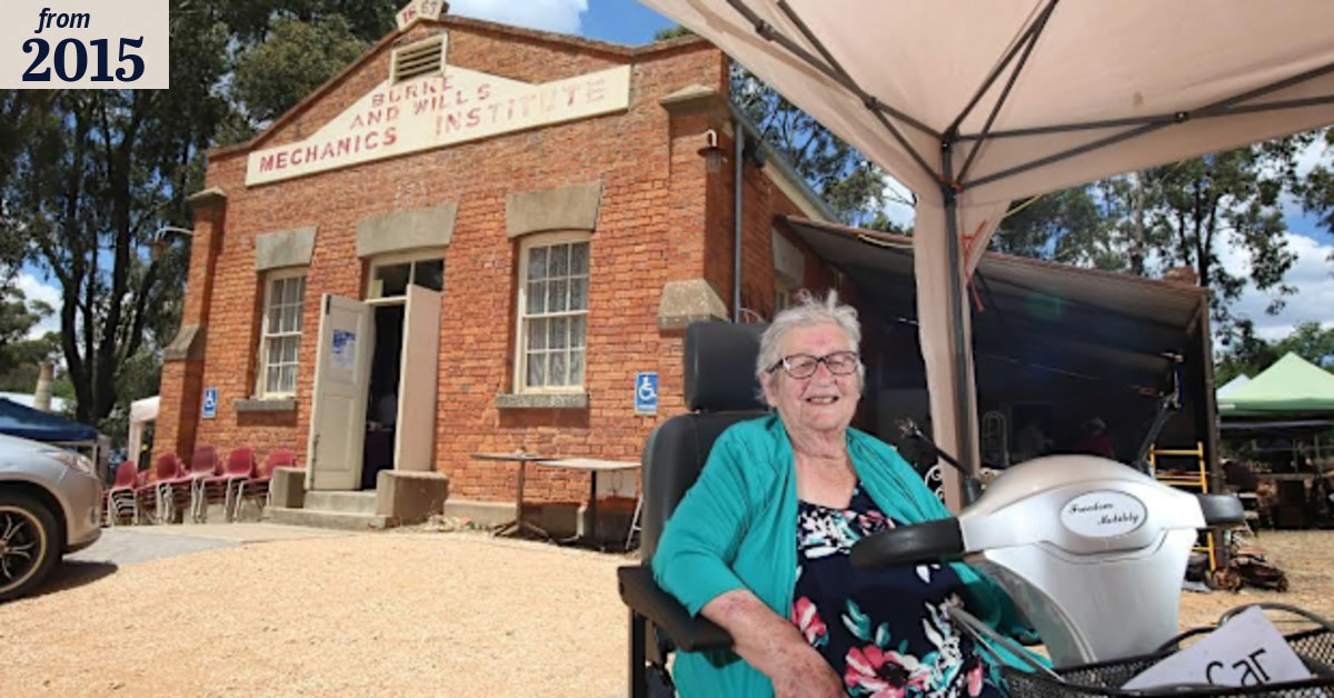 Antiques Fair queen, 87, puts Fryerstown back on the map