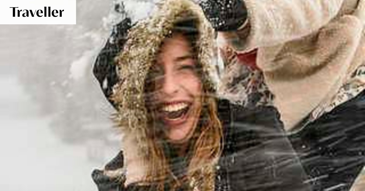 Snow falls on Victoria's peaks