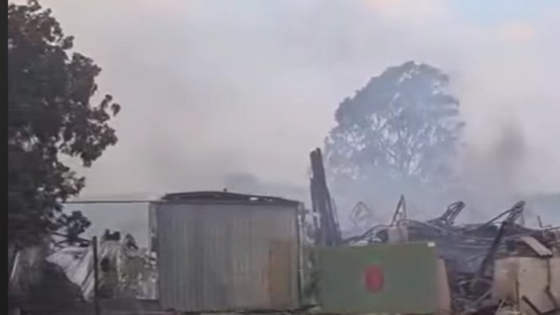 Bushfire damage at Harcourt