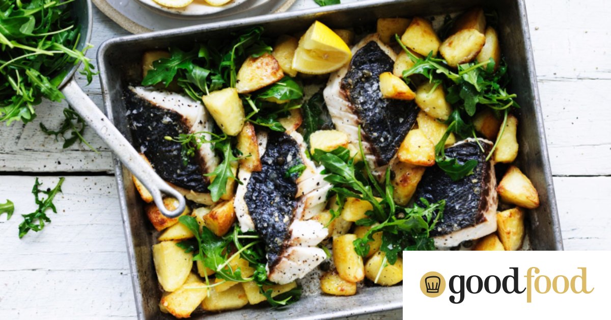 Adam Liaw's winter seafood roast hapuka with crispy potatoes