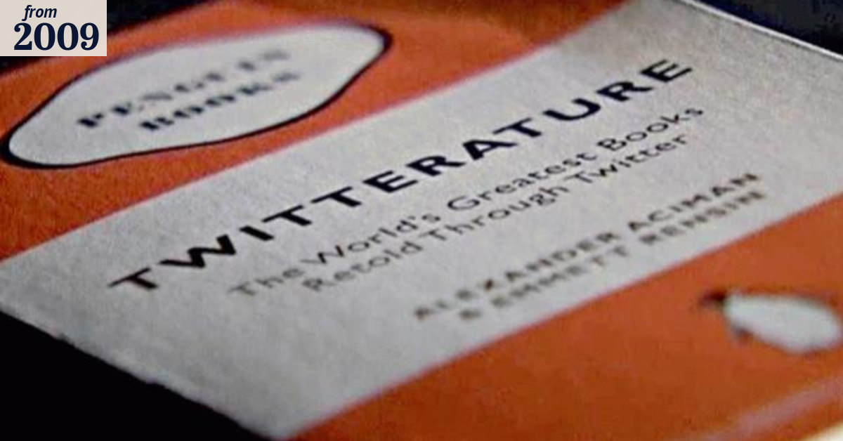 Twitterature or literature?