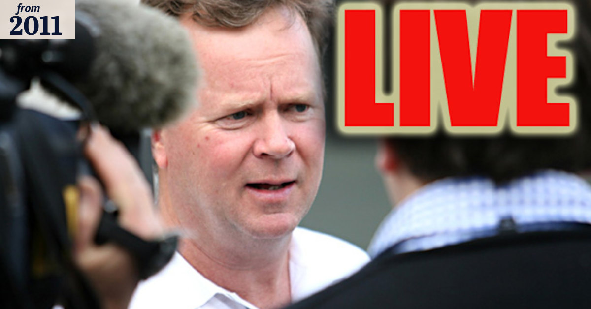 LIVE: Bill Pulver speaks on bomb hoax arrest