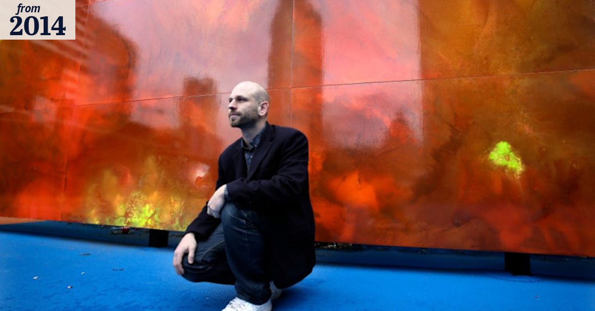 Artist Ash Keating creates urban oasis in former car park