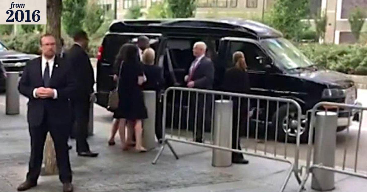 Hillary Clinton appears to collapse