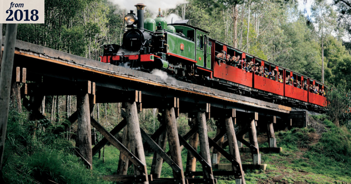 Puffing Billy bans leg dangling as probe begins into minibus collision