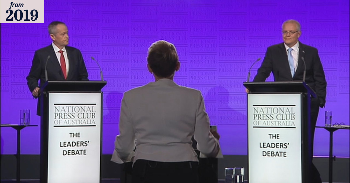 Leaders close third election debate on question over future of Australia