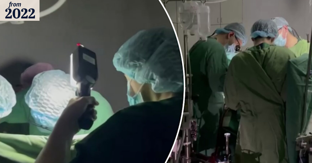 Heart surgery performed with torches and headlamps in Ukraine