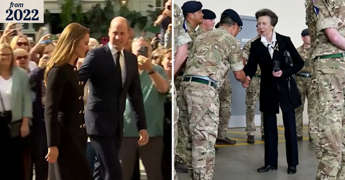 The Prince and Princess of Wales thank helpers following Queen's funeral