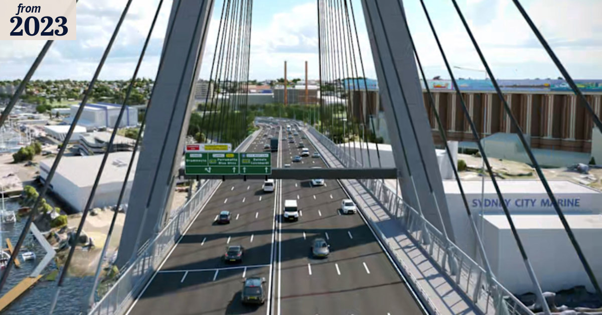 Rozelle interchange flyover