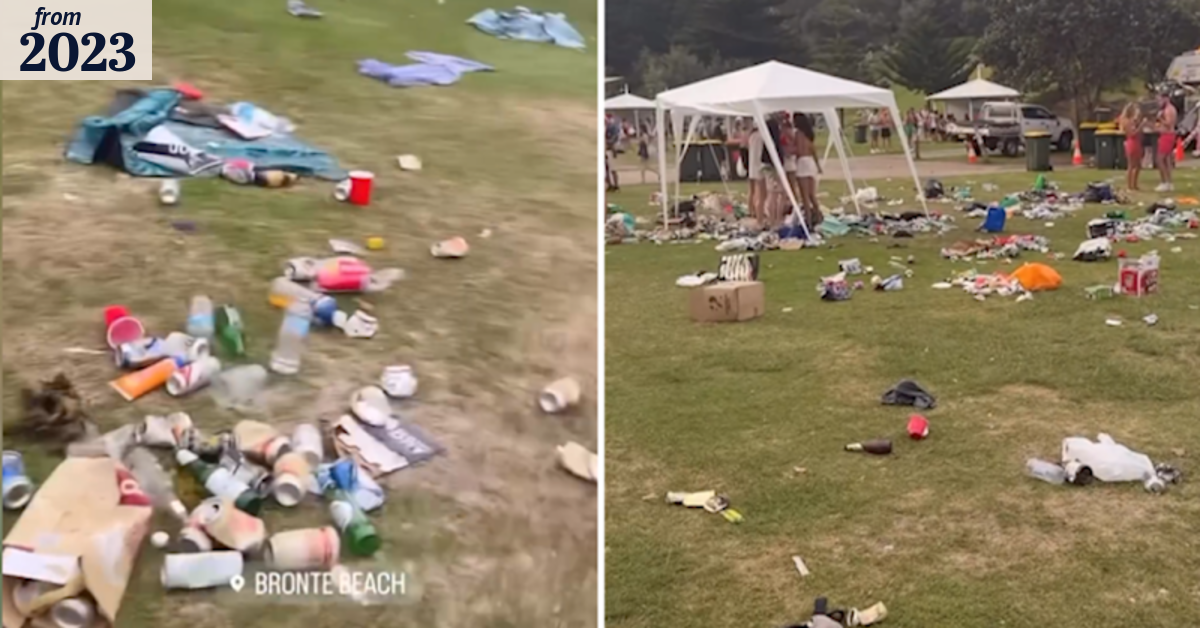 Bronte Beach trashed after Christmas Day celebrations