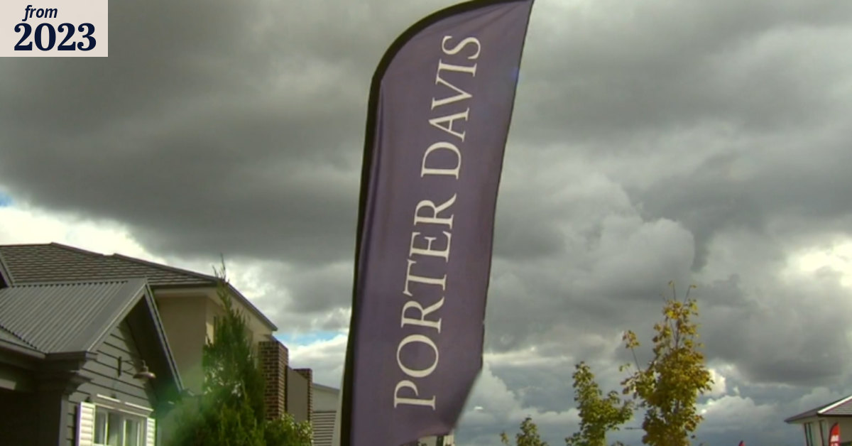 Lifeline for families who lost deposits to Porter Davis