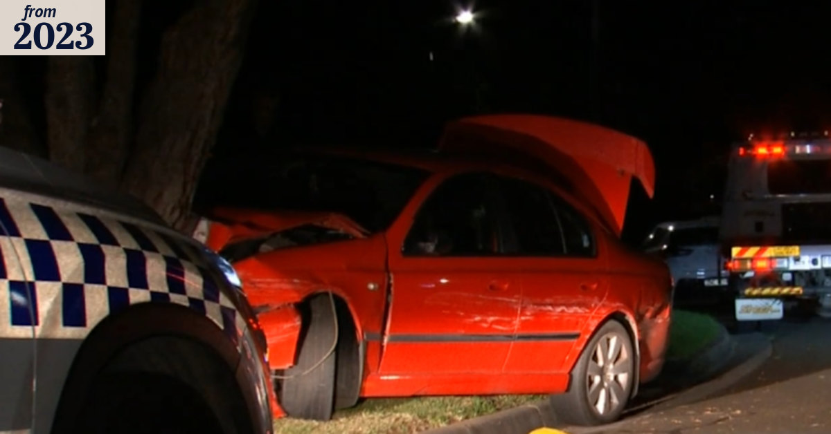 Police hunt two men after police car ramming