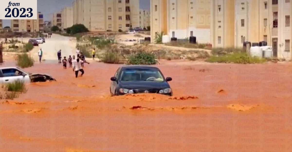 Parts of Libya flood after dam collapses, killing thousands